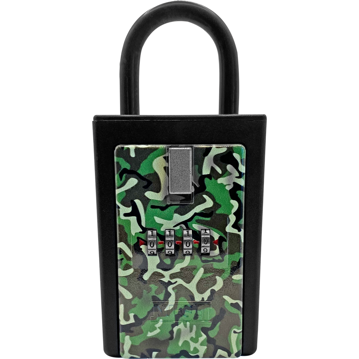 4 Digit Number Combination Key Card Storage Lockbox In Camouflage